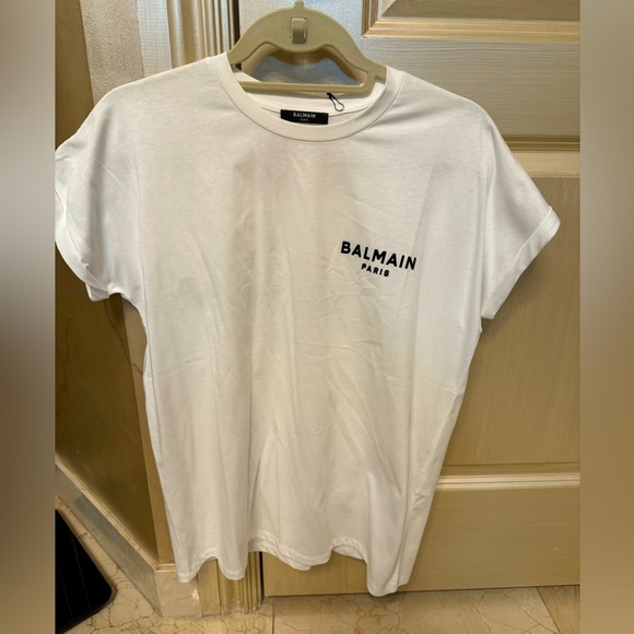Balmain | Tops | Authentic New With Tags Balmain Logo Tee | Poshmark